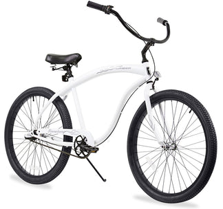 Firmstrong Bruiser 3 Speed - Men's Beach Cruiser Bike Matt Black