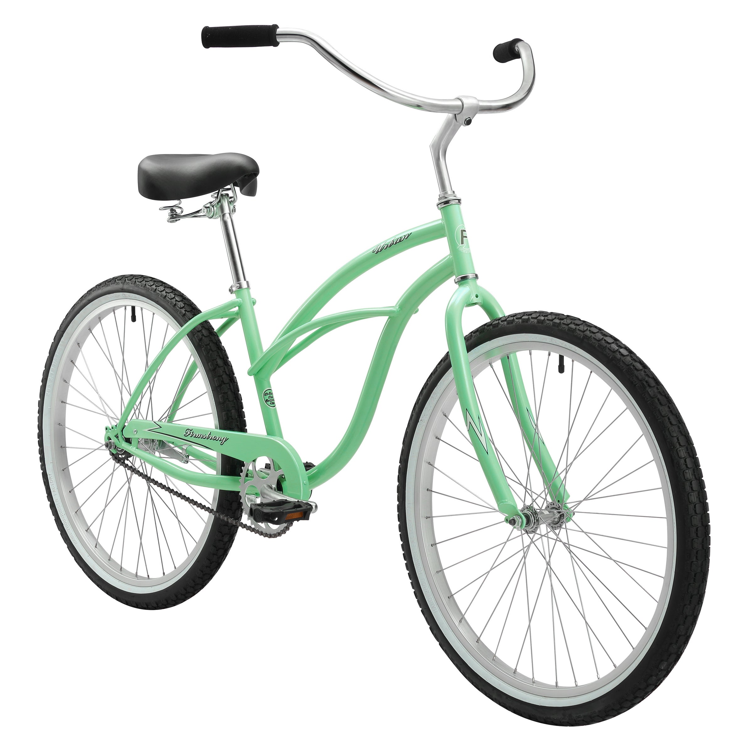 Firmstrong Urban Lady Single Speed - Women's Beach Cruiser Bike Black