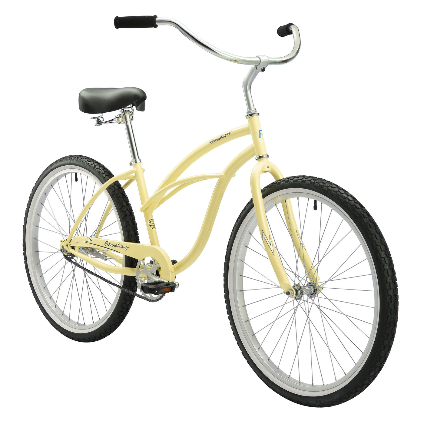 Firmstrong Urban Lady Single Speed - Women's Beach Cruiser Bike Black